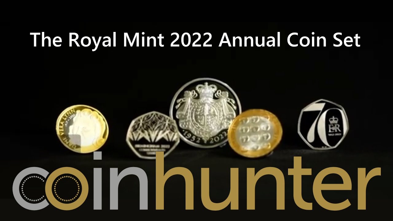 The Royal Mint 2022 Annual Coin Set Platinum Jubilee 50p £5 £2 Dame ...