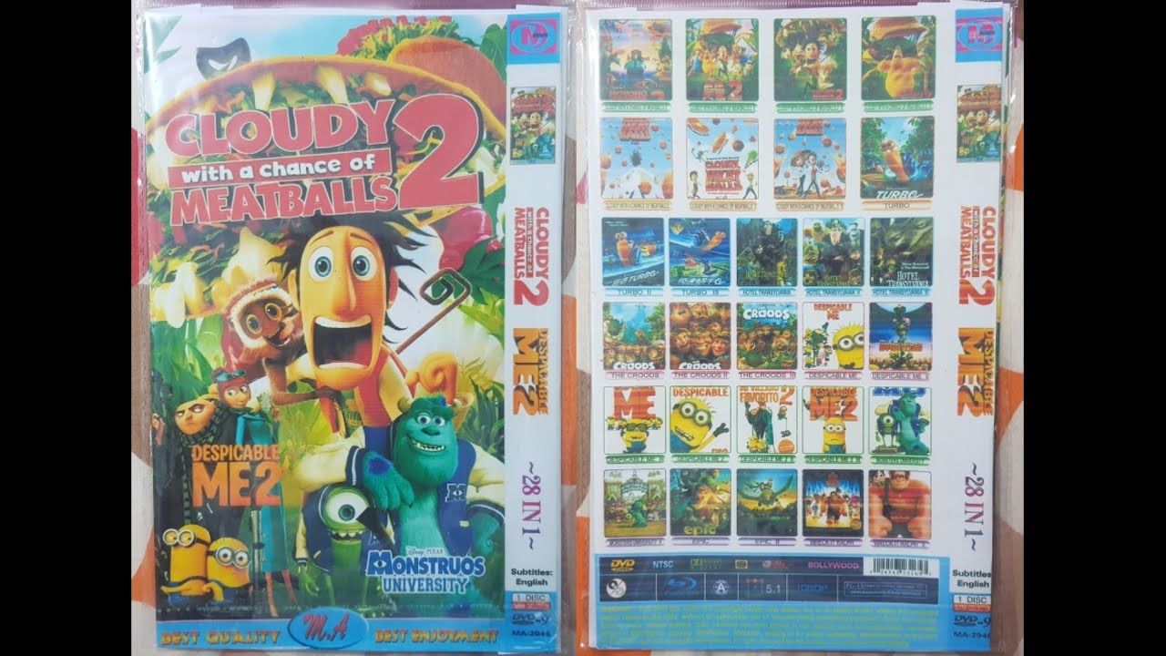 Cloudy With A Chance Of Meatballs 2 Despicable Me 2 Monsters University ...