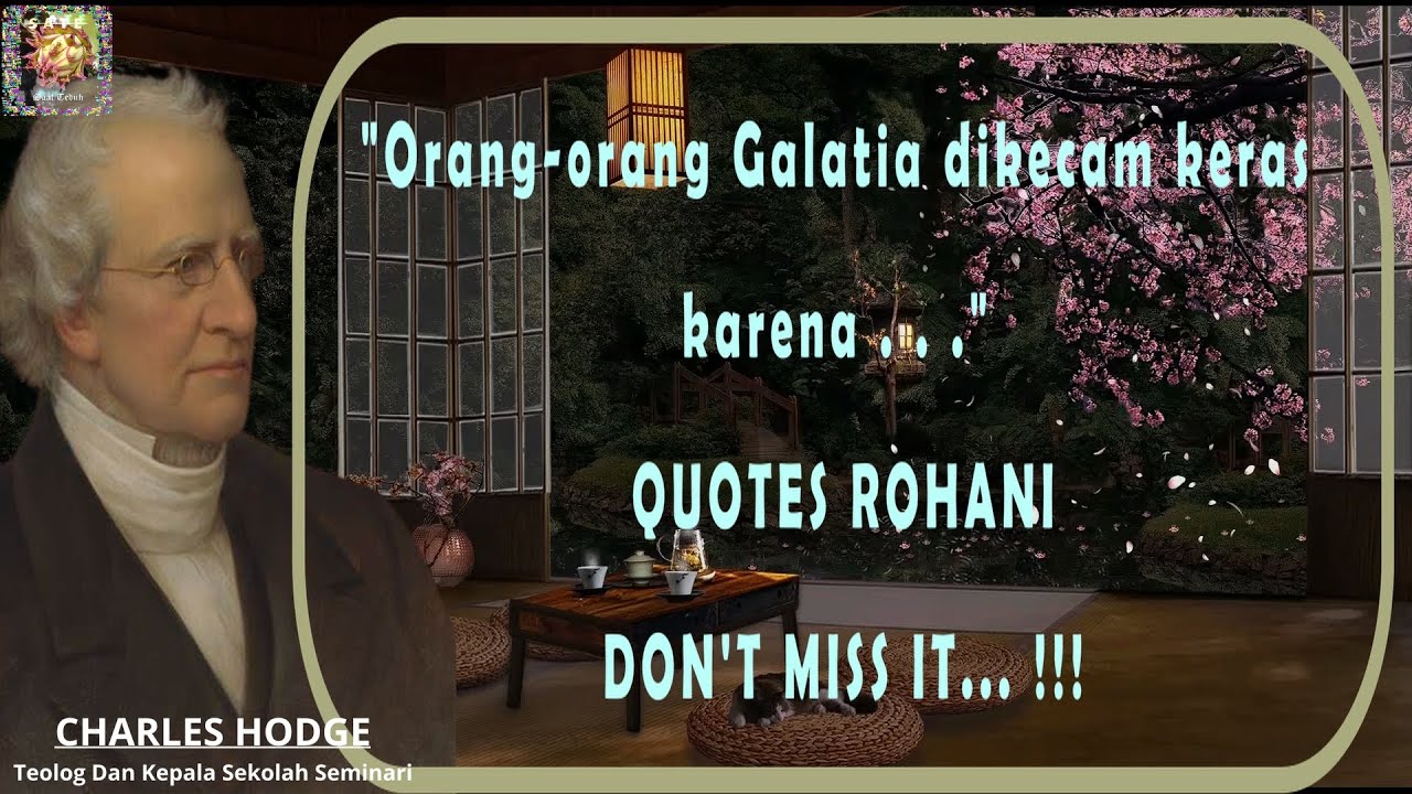 Motivasi Rohani Kristen Charles Hodge - YouTube