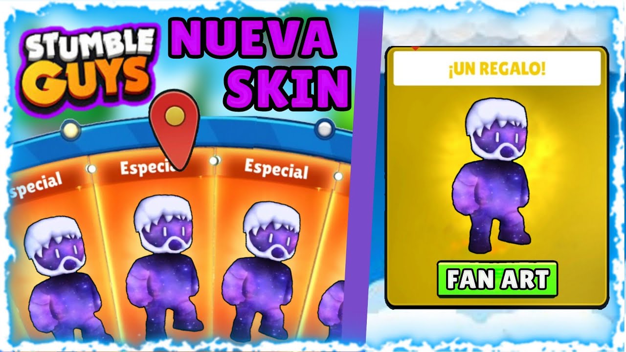 NUEVAS SKINS de FAN ARTS en STUMBLE GUYS! #9 ¿SKIN GALAXY en el JUEGO ...