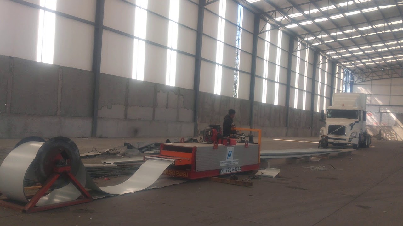 Rolando kr18 cal 26 para falton de nave industrial - YouTube