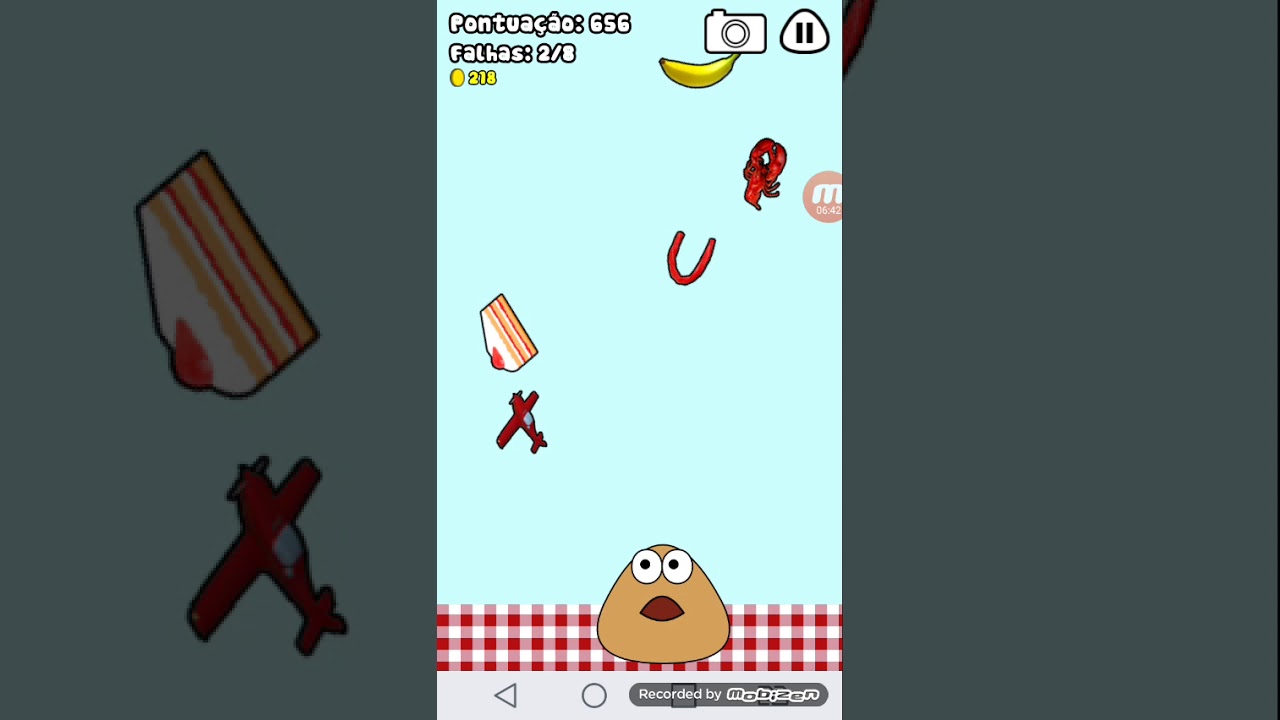 Pou novo recorde de food drop - YouTube