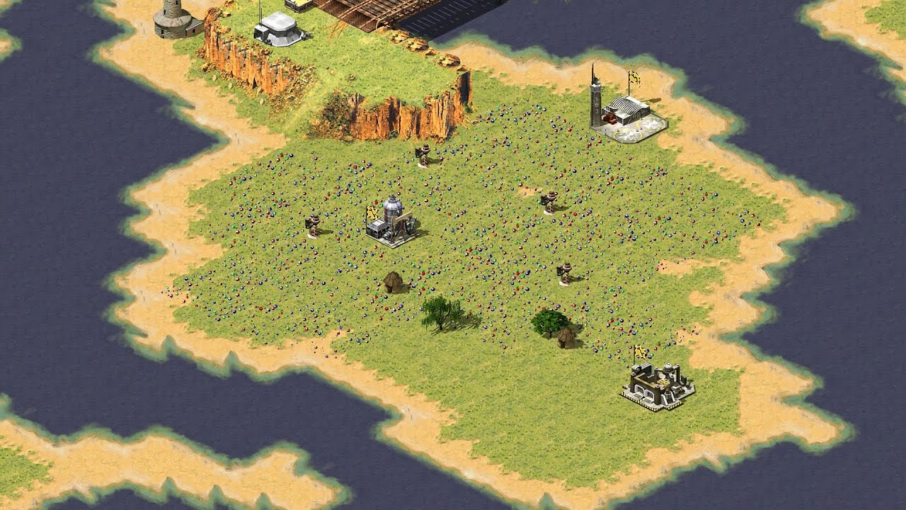 Red Alert 2--Stratego Zoom 3000 Edited V2 Map--Extra Hard Brutal AI ...