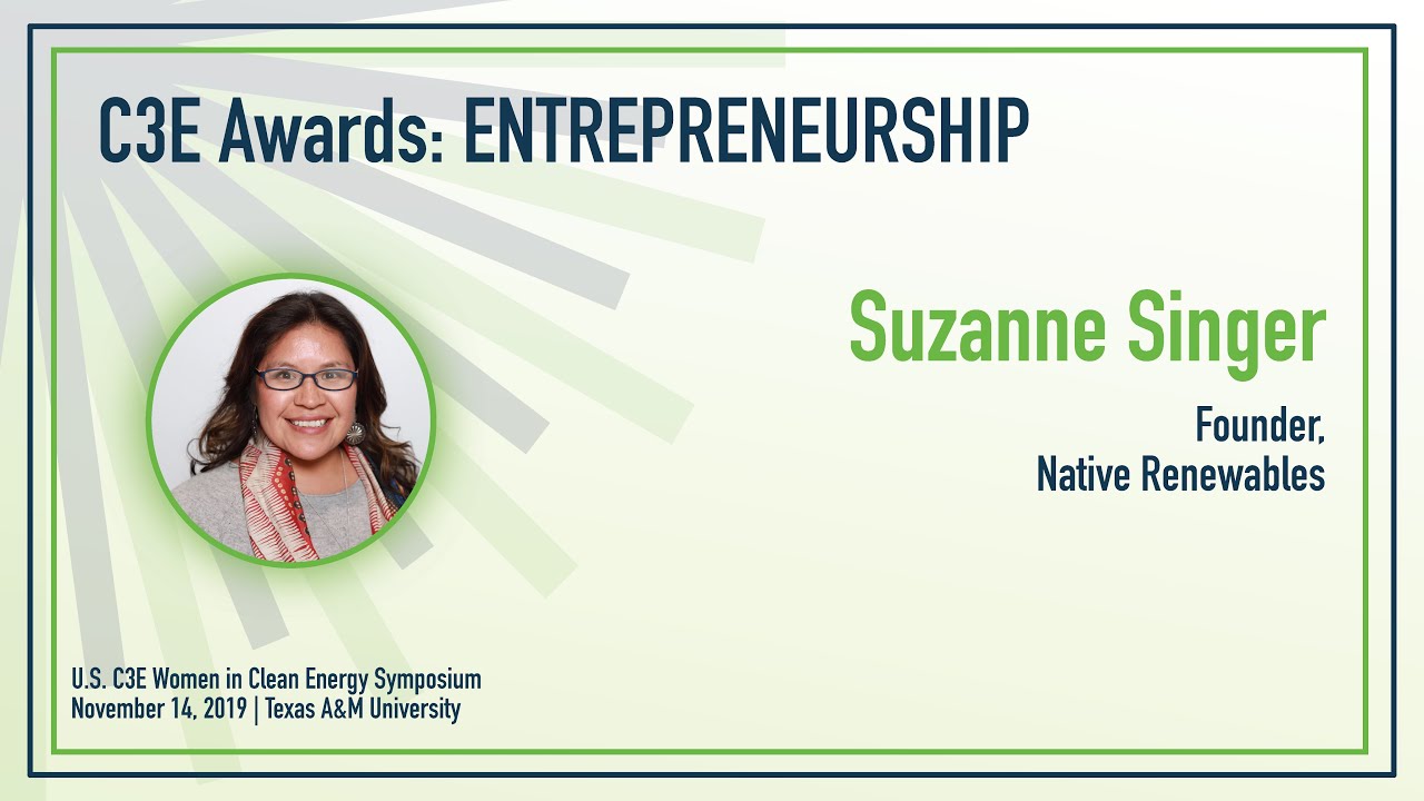 US C3E 2019 - Entrepreneurship Award Winner: Suzanne Singer - YouTube