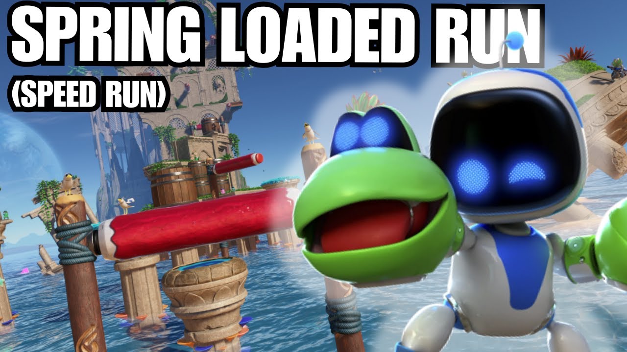 Astro Bot - SPRING LOADED RUN Speedrun Guide 🏆 (Both Bots) - YouTube