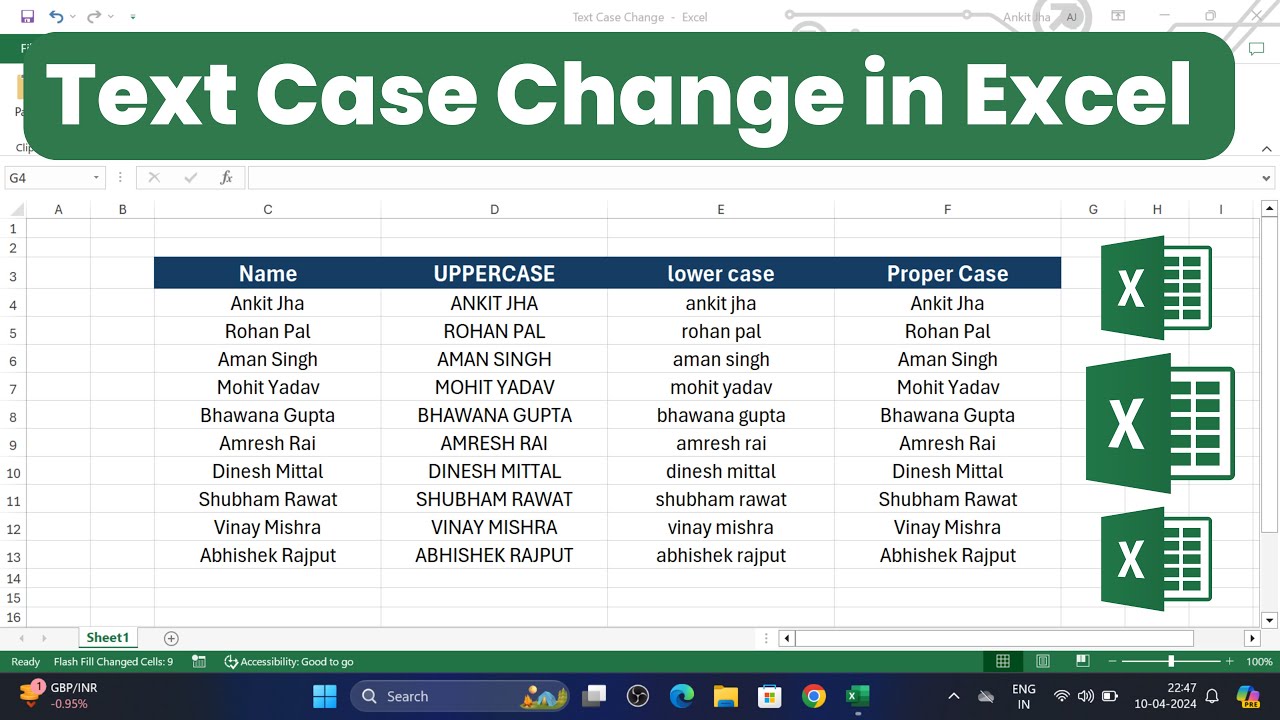 How To Convert Small Letters To Capital Letters In Excel Text Case How To Convert Small Letters To Capital Letters In Excel Text Case
