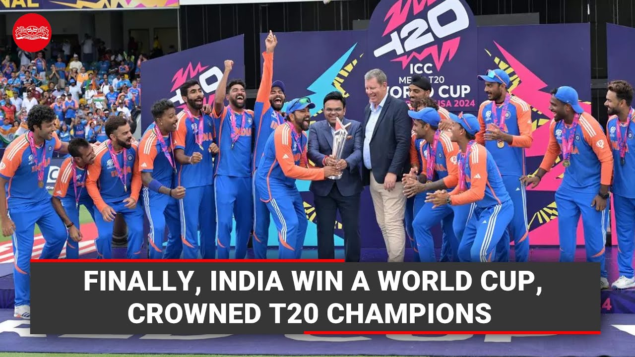 Finally, India win a World Cup, crowned T20 Champions - YouTube