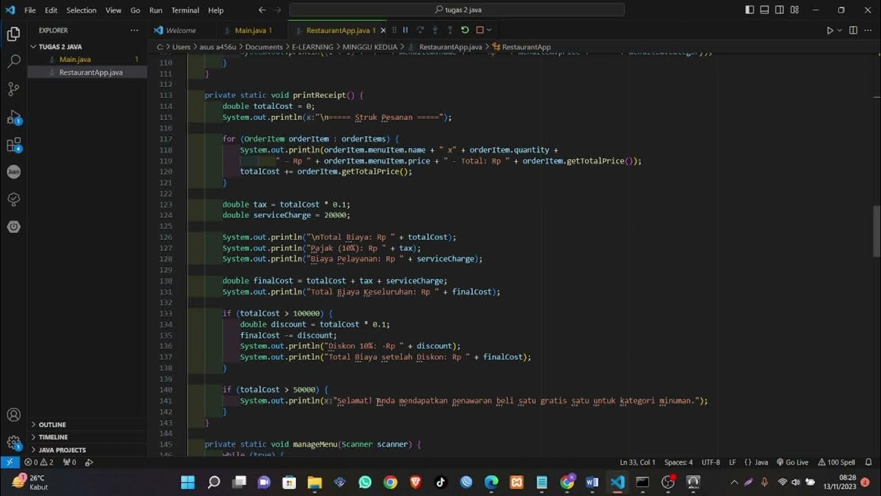 Tugas 2 Pemrograman Berbasis Desktop/MSIM4301 - YouTube