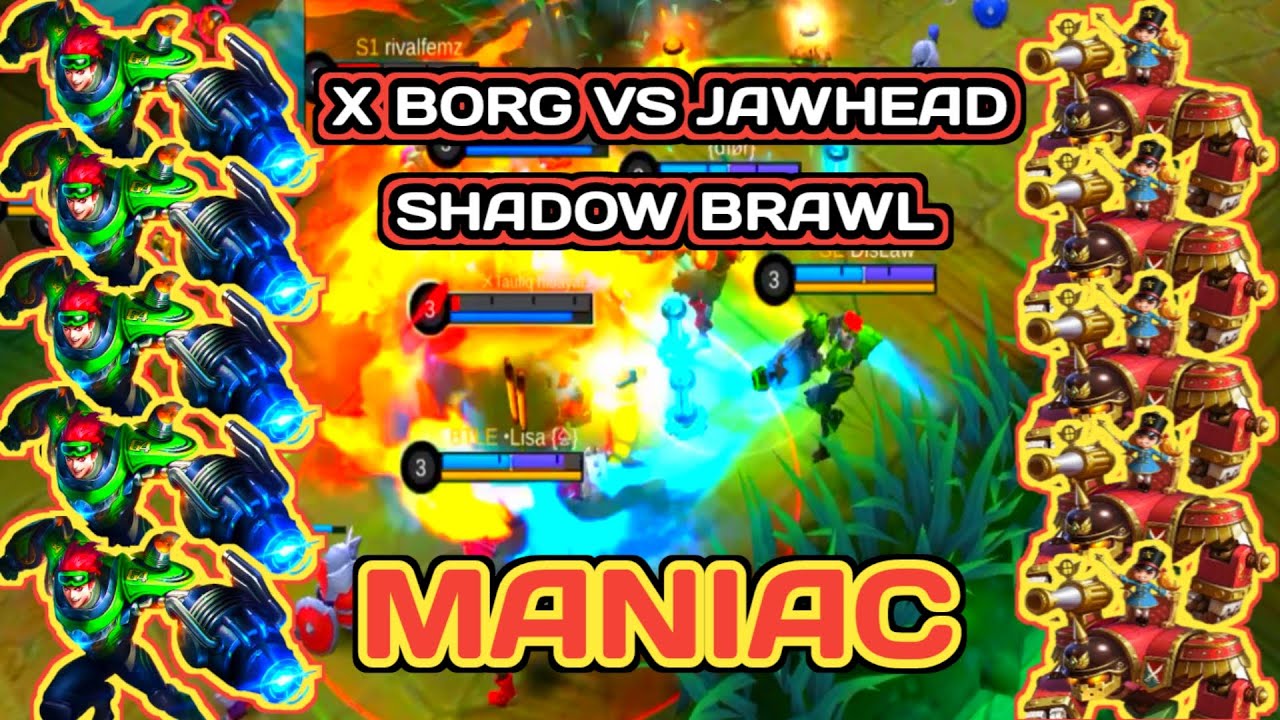 XBORG VS JAWHEAD | SHADOW BRAWL | MOBILE LEGENDS - YouTube