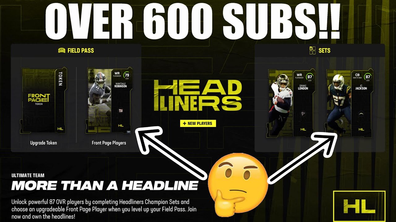 OVER 600 Subs!!! Appreciate the MASSIVE Support Last Video!! Headliners ...