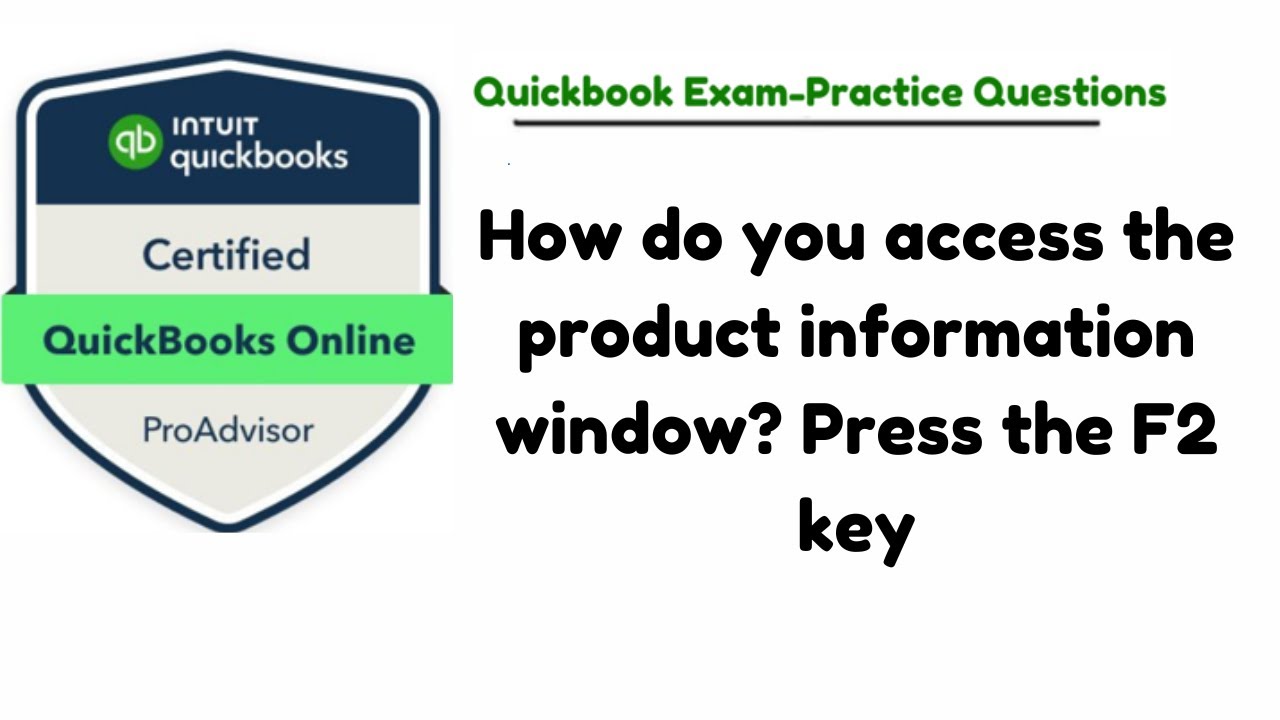 How do you access the product information window? Press the F2 key ...