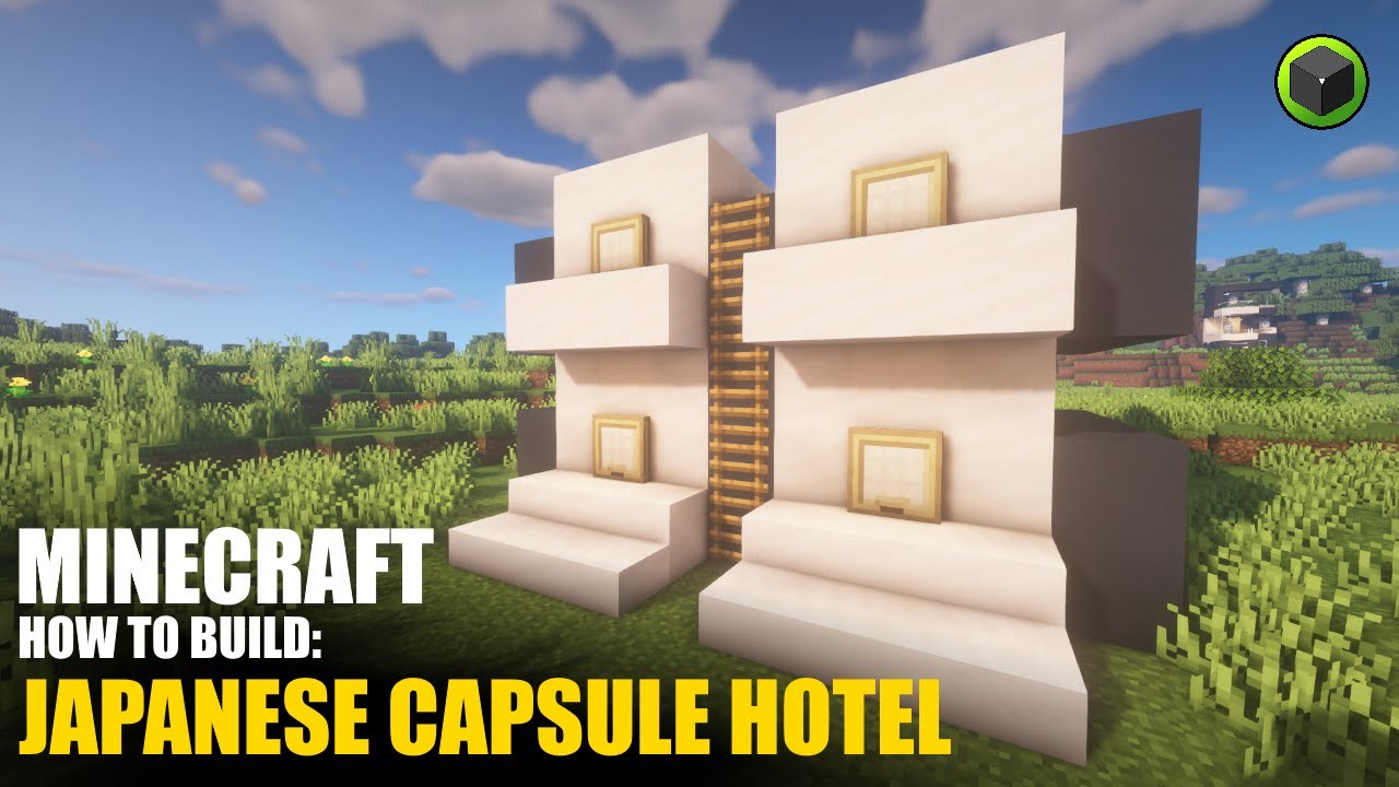 HOW TO BUILD: JAPANESE CAPSULE HOTEL | MINECRAFT BUILDINGS #22 - YouTube