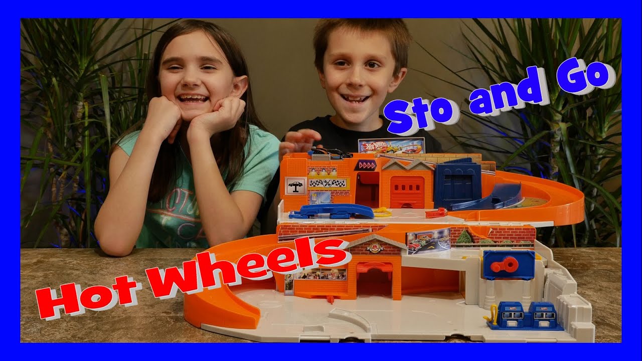 HOT WHEELS STO AND GO PLAYSET - YouTube