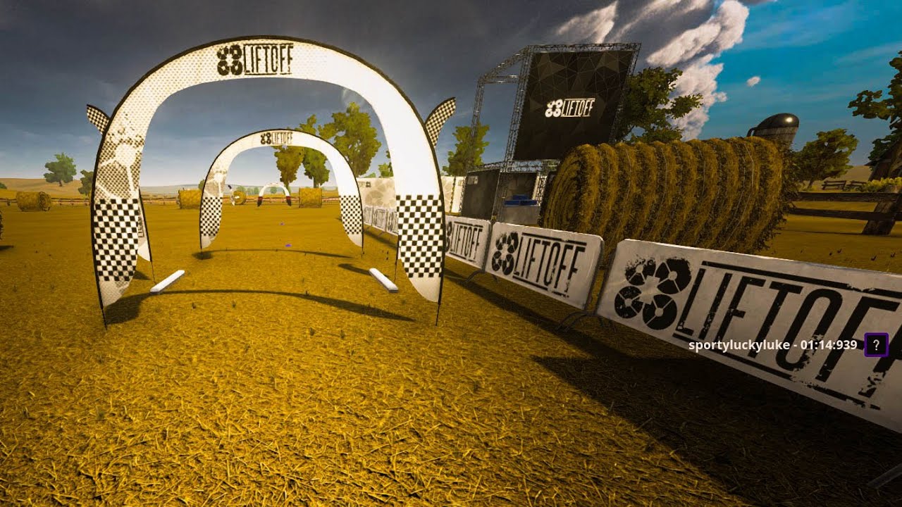 My personal record after 40h on Liftoff Simulator || 01 - Straw Bale ...