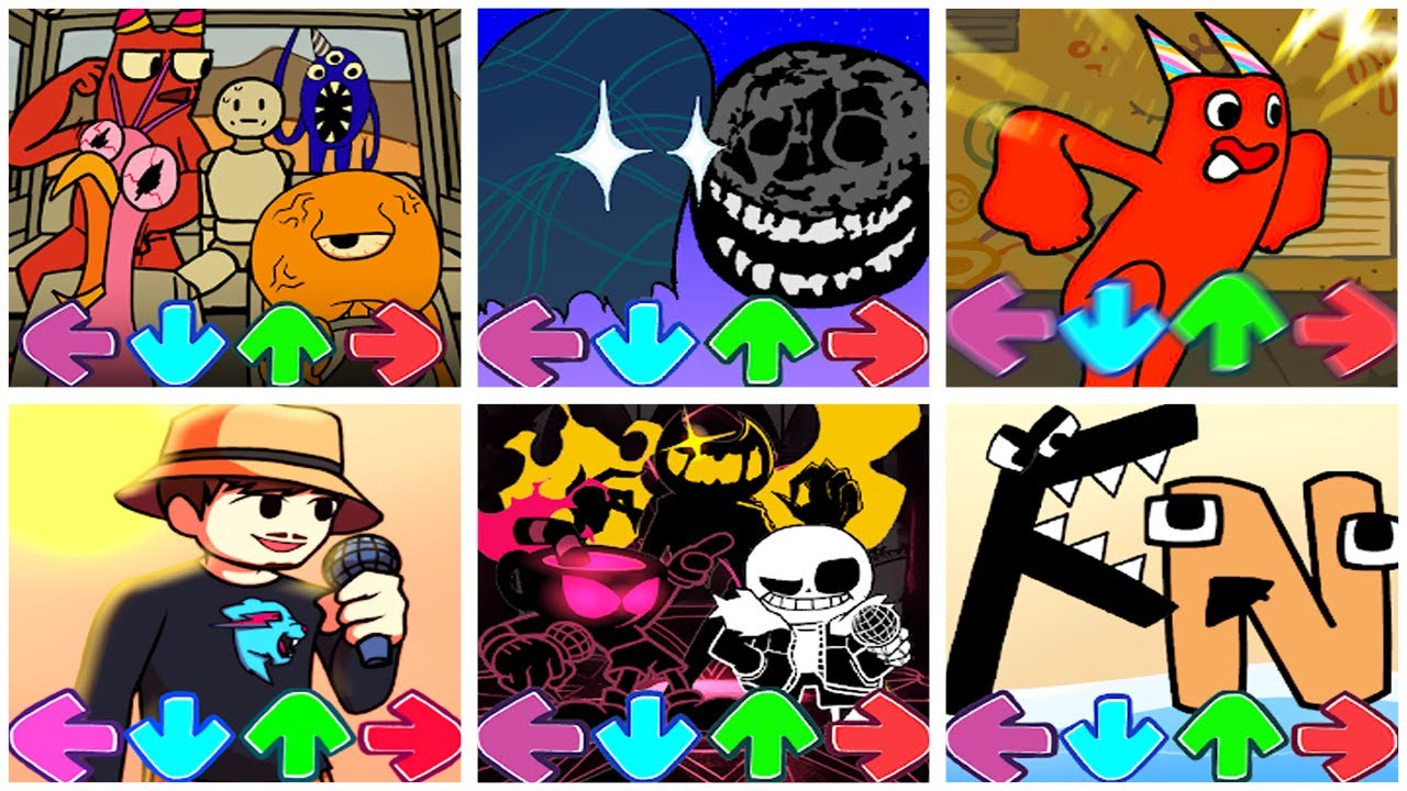 FNF Garten Of BanBan, FNF Road Trip Of Banban, FNF Alphabet Lore, FNF ...