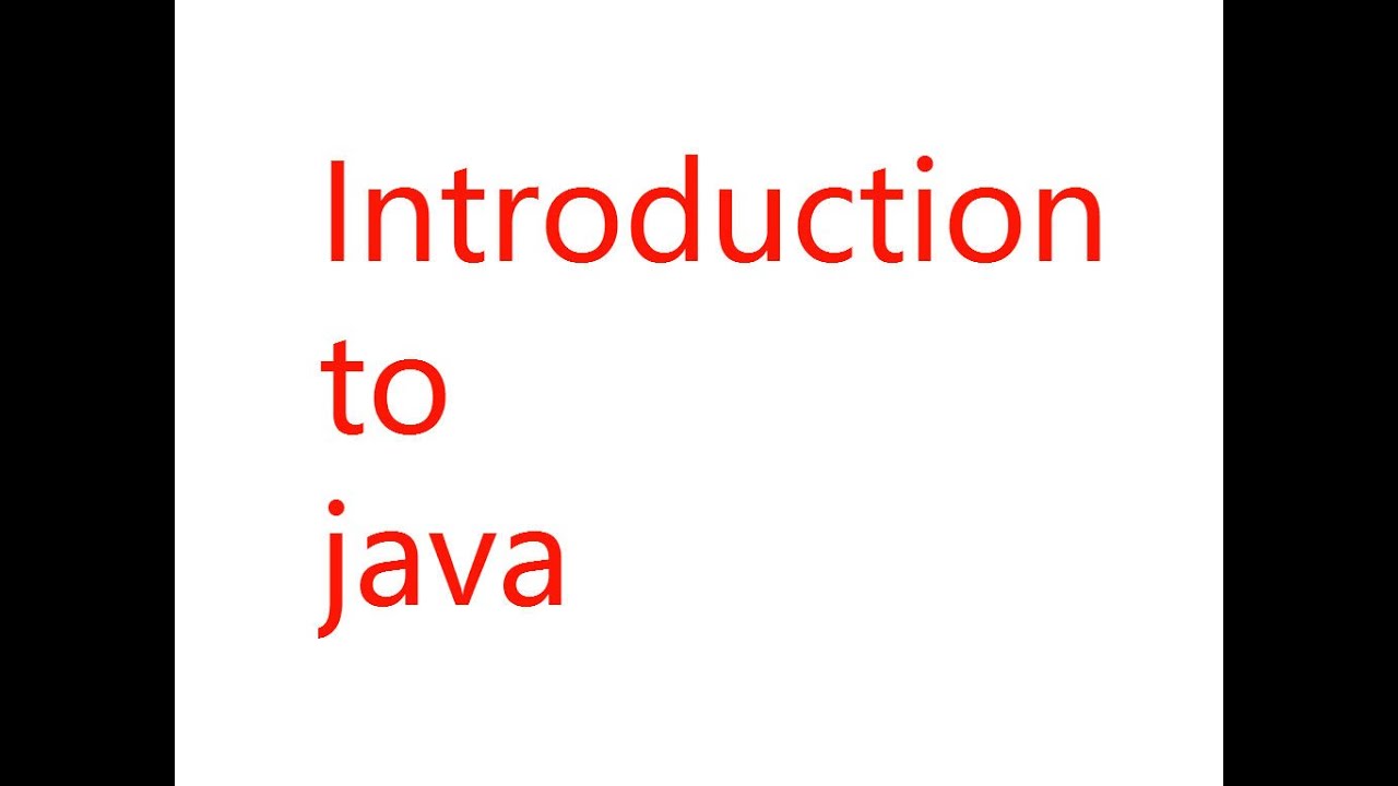 Java Tutorials For Beginners Introduction To Javahindiurdu Youtube 6040