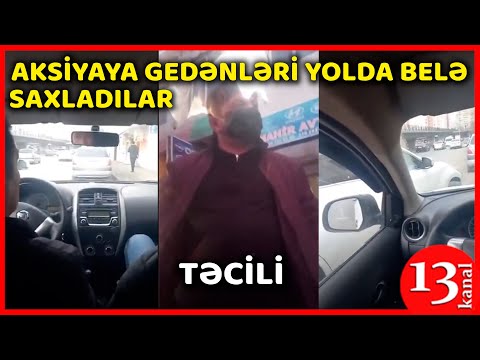 TƏCİLİ: MÜLKİ GEYİMLİLƏR AKSİYA İŞTİRAKÇILARININ YOLUNU KƏSDİ - Əlzamin Salayevin çəkilişi