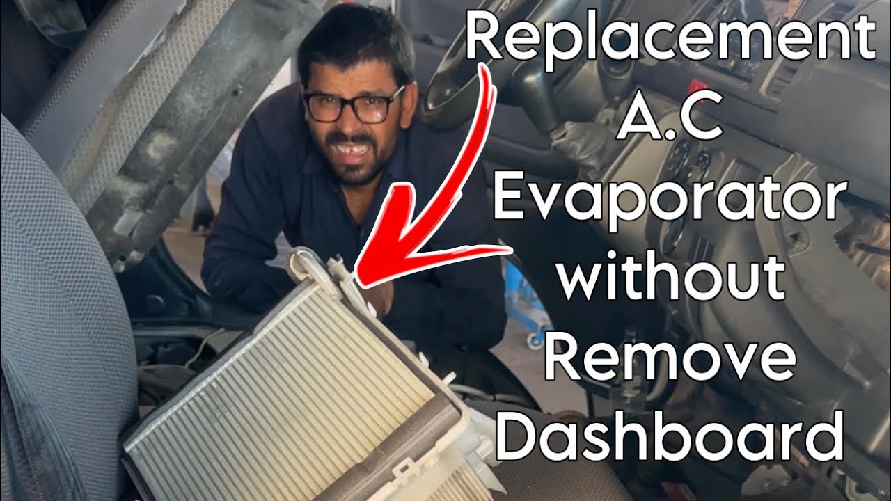 Toyota HIACE Replacement Car Evaporator without Remove Dashboard - YouTube