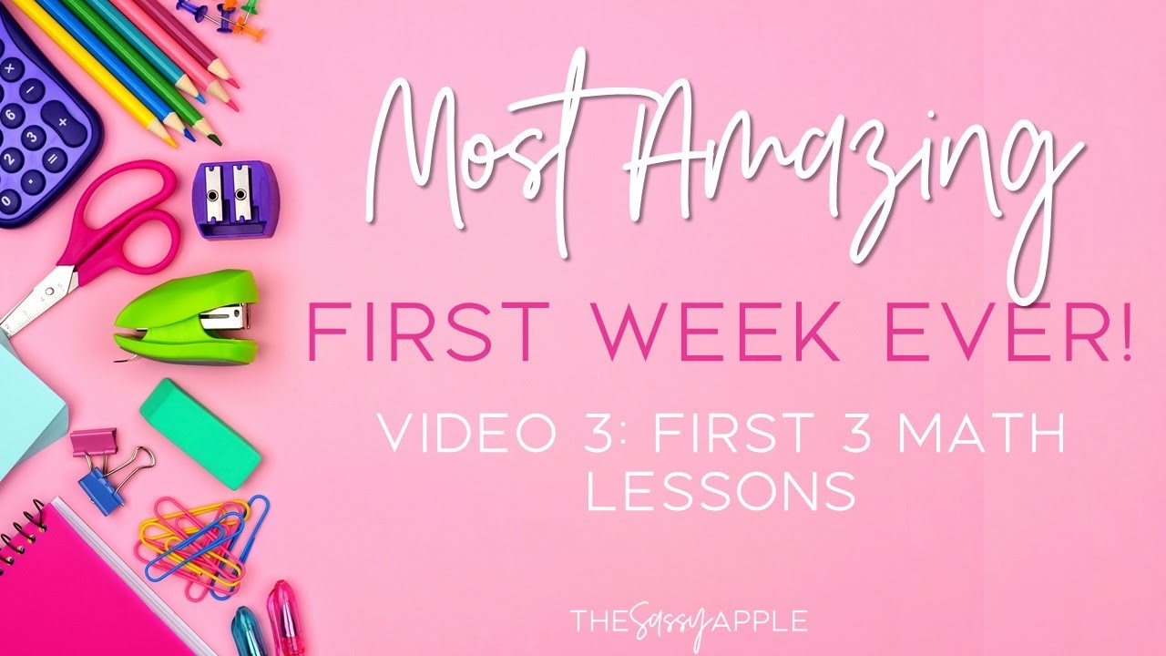 First 3 Math Lessons: Back to School Video Series - YouTube