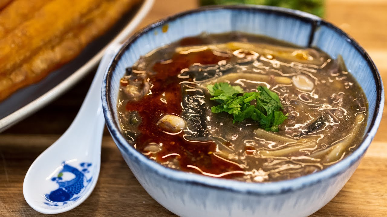 Hot Pepper Soup Recipe - "Hu La Tang" - YouTube