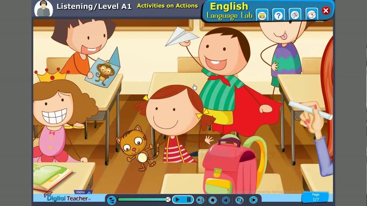 Listening, English language lab - Digital Teacher - YouTube