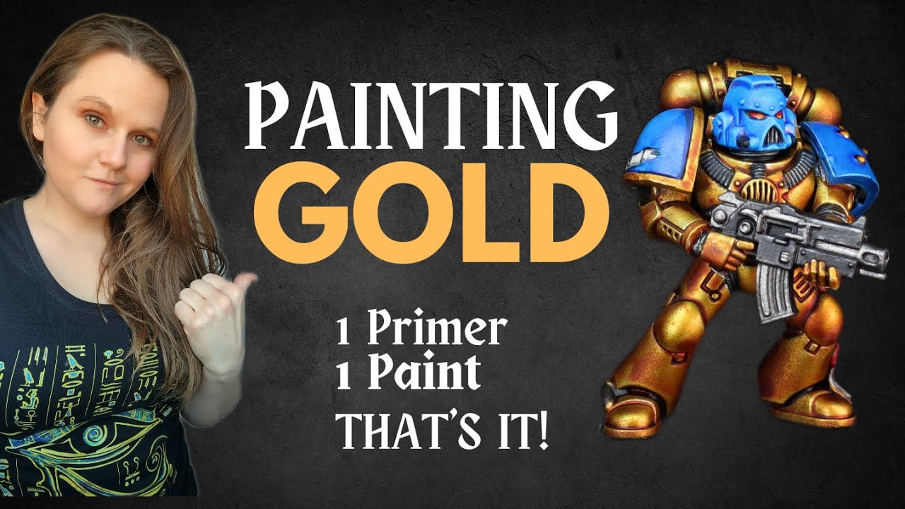 Painting Gold Armor - 1 Step Speed Paint - YouTube