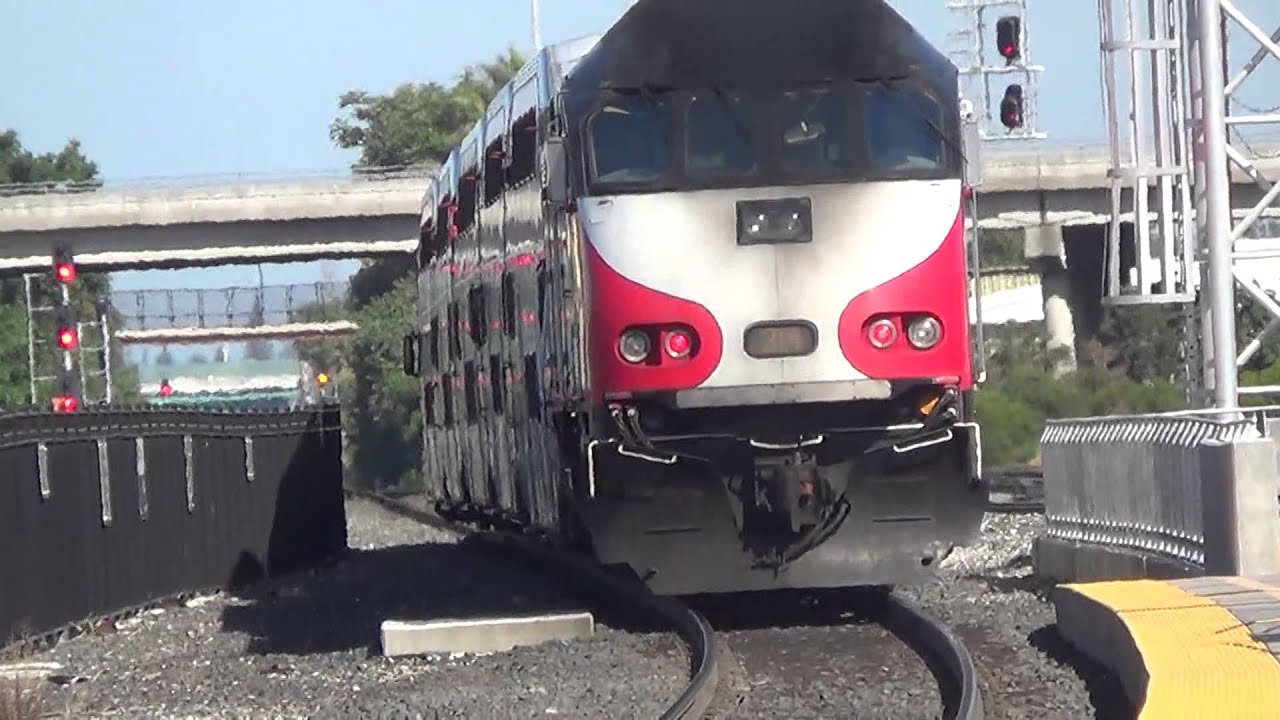 Caltrain 925 is Leaving Santa Clara Station in CA - YouTube