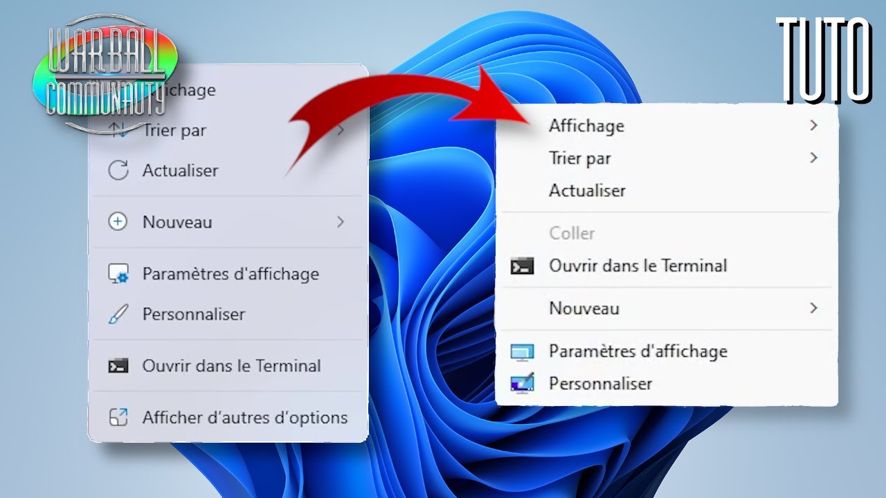 Tuto - Comment remettre l'ancien menu contextuel sous Windows 11 - YouTube