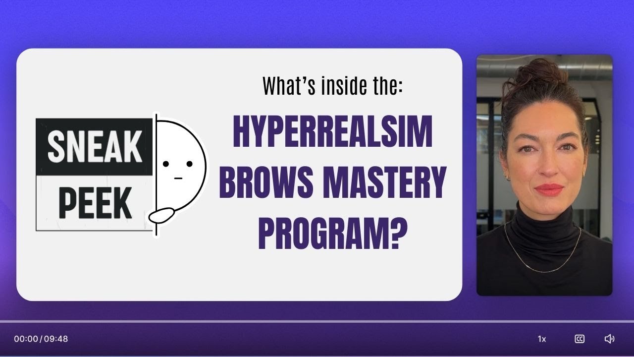 Sneak Peak Inside the Hyperrealism Brows Mastery Program - YouTube