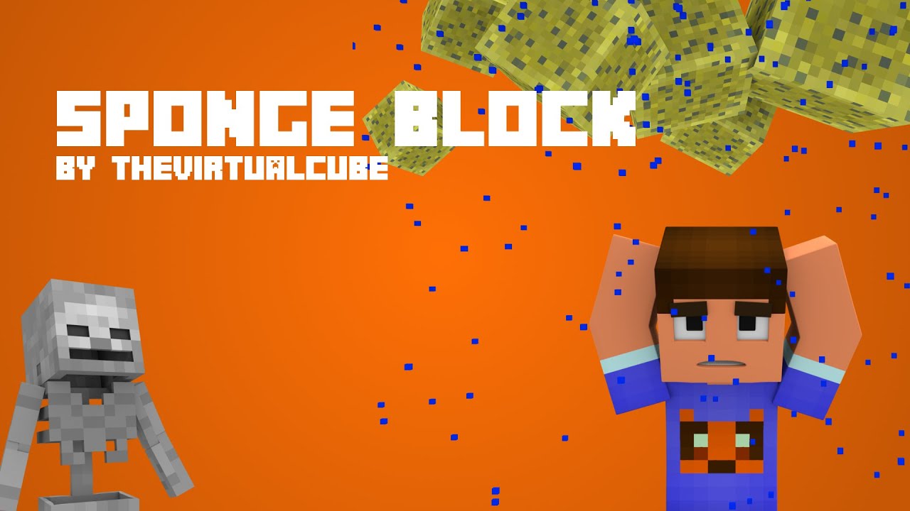 SPONGE BLOCK | A Minecraft Animated Short - YouTube