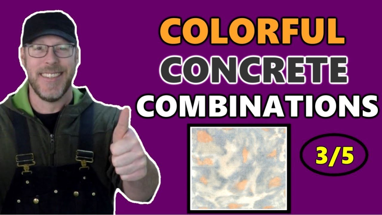 How to Make Leopard Print Colored Concrete - YouTube