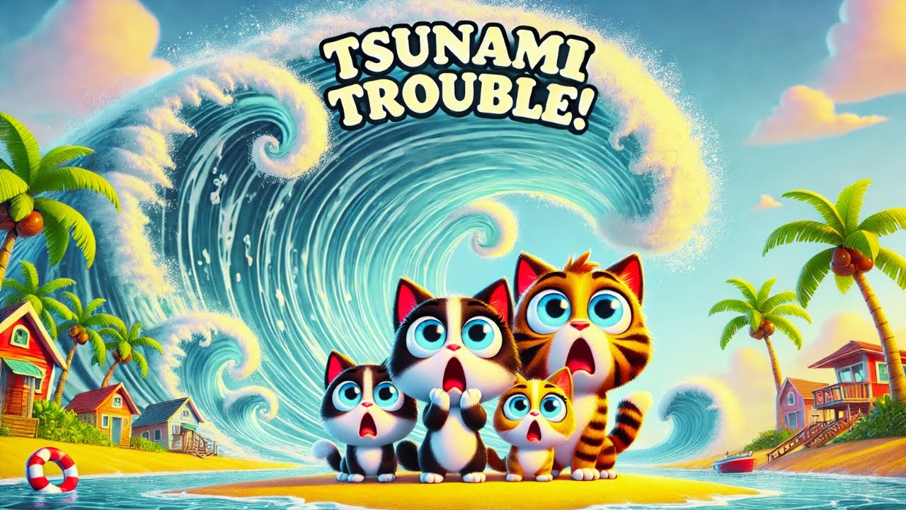 Cat-tastrophe! Cat Family Meets a Tsunami #cat #catstory #catvideos # ...