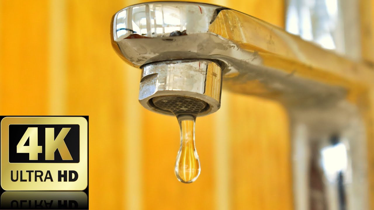 1 Hour | Relaxing Sound Of Water Drops Drip & Plop On Sink - Leak ...