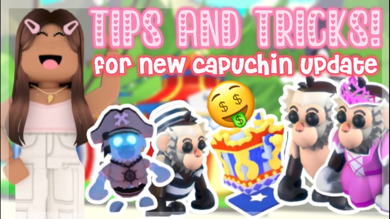 Tips and Tricks for the new CAPUCHIN FAIRGROUND update in adopt me! 🙉💗💸 ...