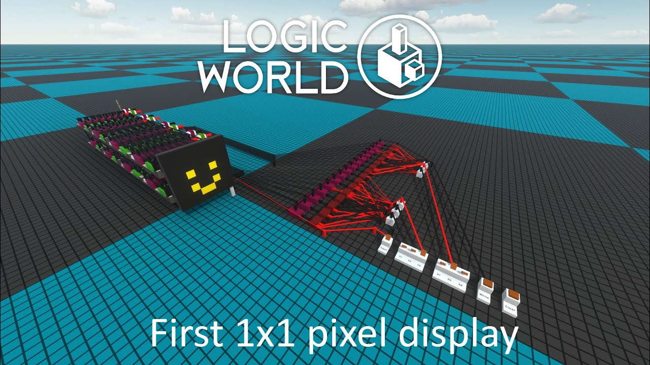 Logic World - First ever 1x1 pixel display - YouTube
