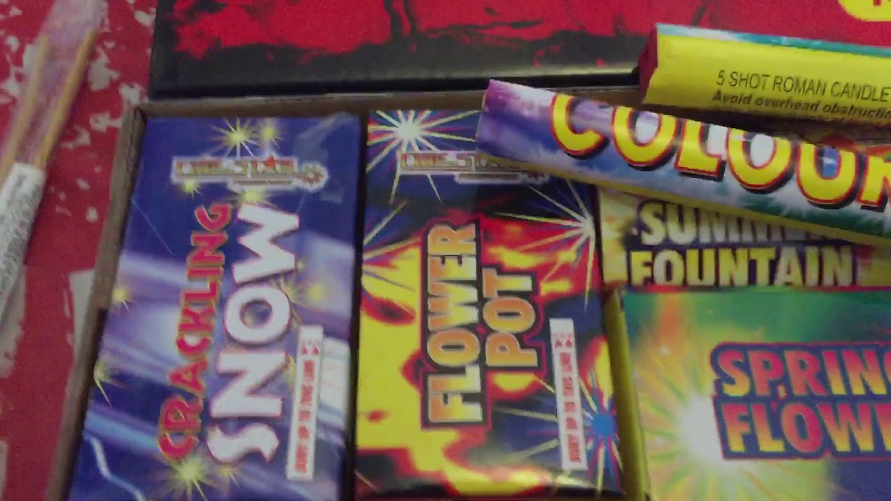 Morrison’s firestar fireworks Titan selection box 2017 - YouTube