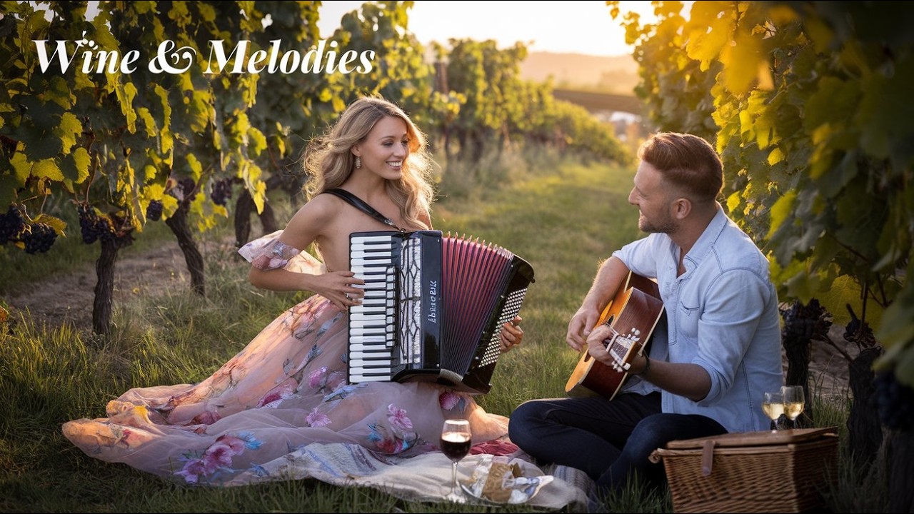 ICONIC MELODIES ON GUITAR AND ACCORDION | ROMANTIC & CLASSICAL VIBES ...
