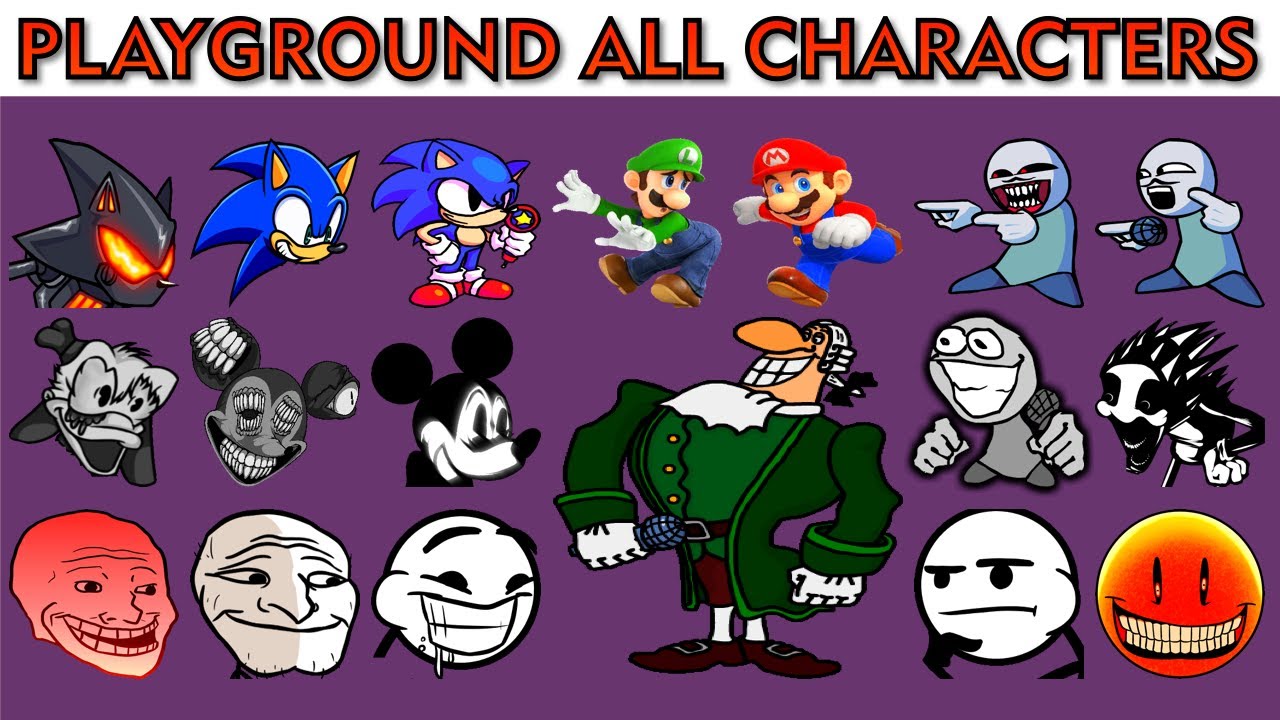 FNF Character Test | Gameplay VS My Playground | ALL Characters Test ...