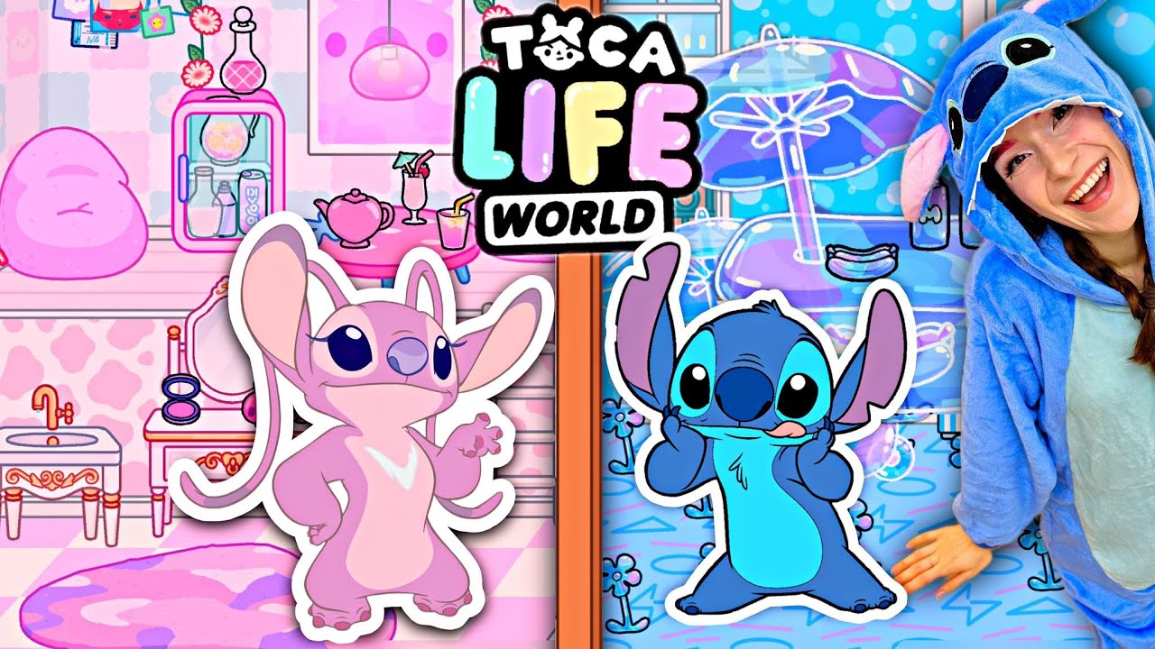 POKÓJ STITCHA VS ANGEL W TOCA BOCA!💖 - YouTube