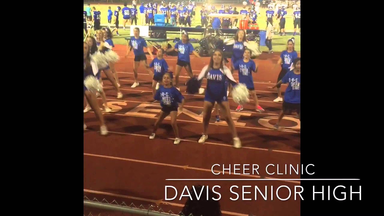 Davis Senior High School Cheer Clinic. - YouTube