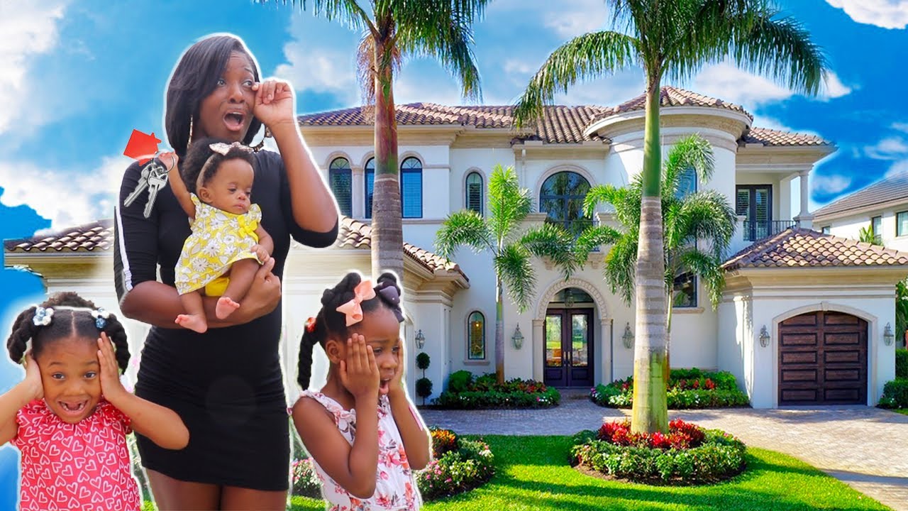 SURPRISING MY FAMILY WITH A NEW HOME! Official House Tour!! - YouTube