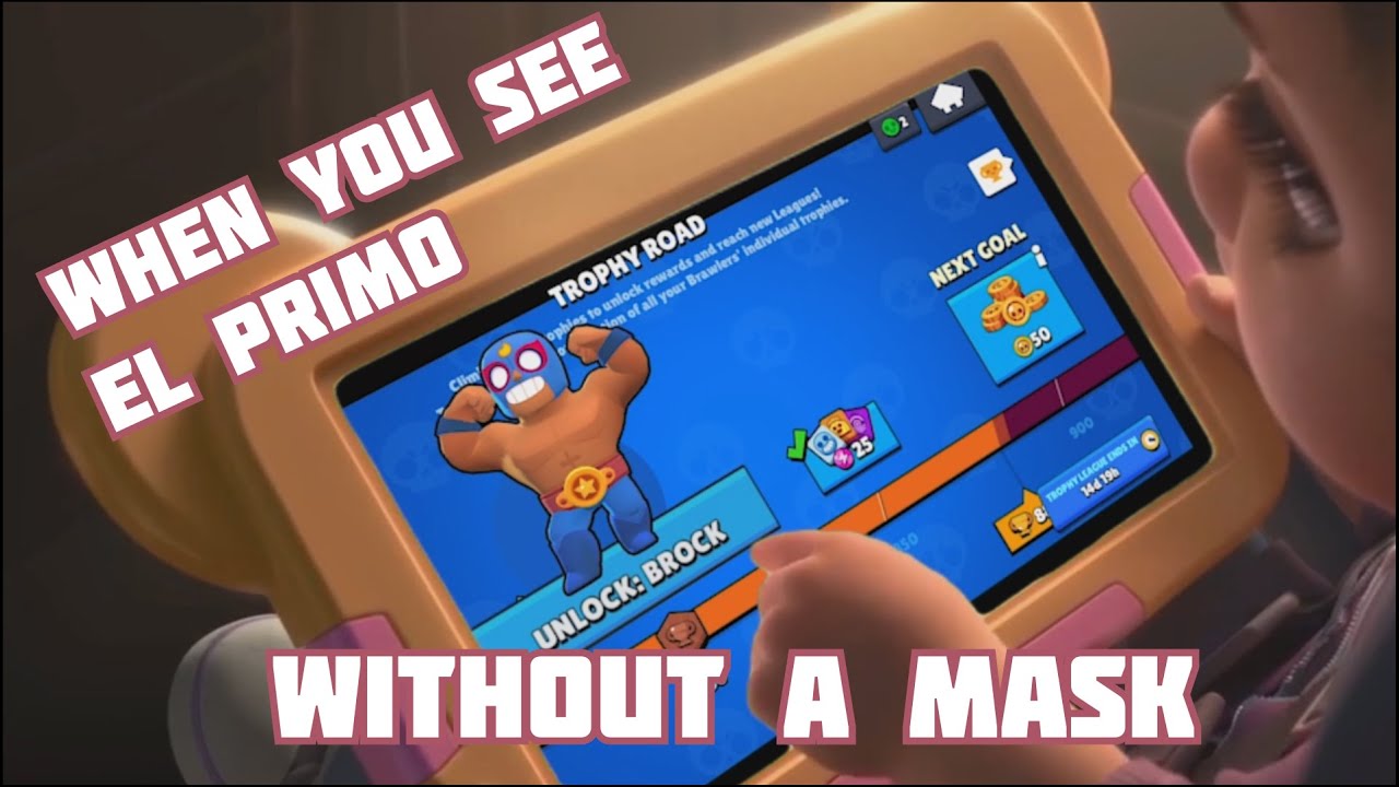 When you see El Primo without a mask - YouTube