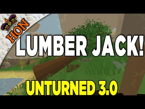 Unturned 3.0 - Ways Of Chopping Down Trees / Gathering Logs & Sticks ...