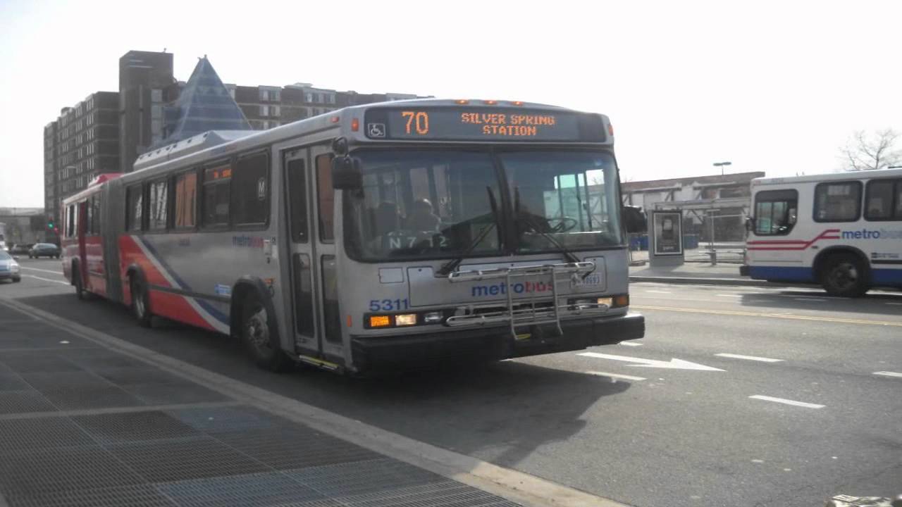 WMATA | 2002 Neoplan AN460 #5311 (Sound Recording) - YouTube