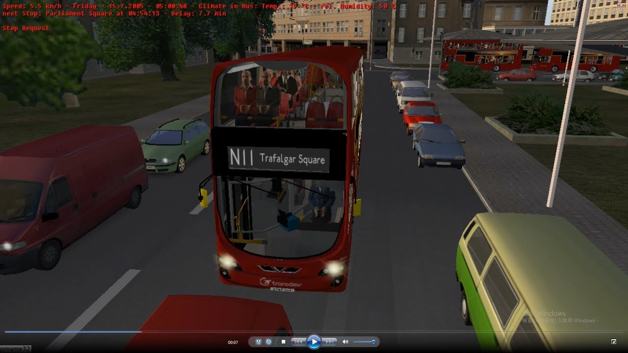 omsi 2 tour (1150) LHD London bus N11 Stamford Brook - King's Road ...