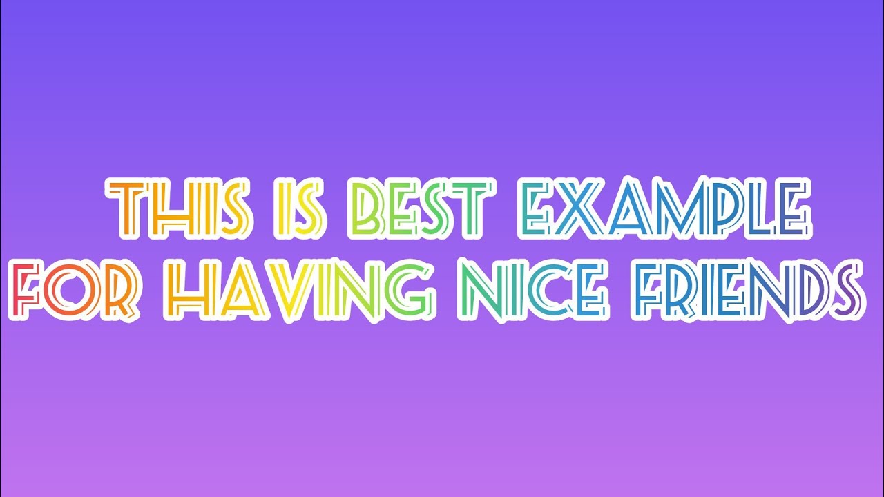 This is the best example for having nice friends #friendship #BFF # ...
