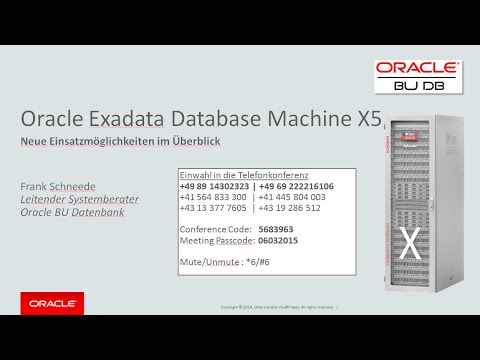 Exadata Database Machine X5 - neue Einsatzmöglichkeiten im Überblick - YouTube
