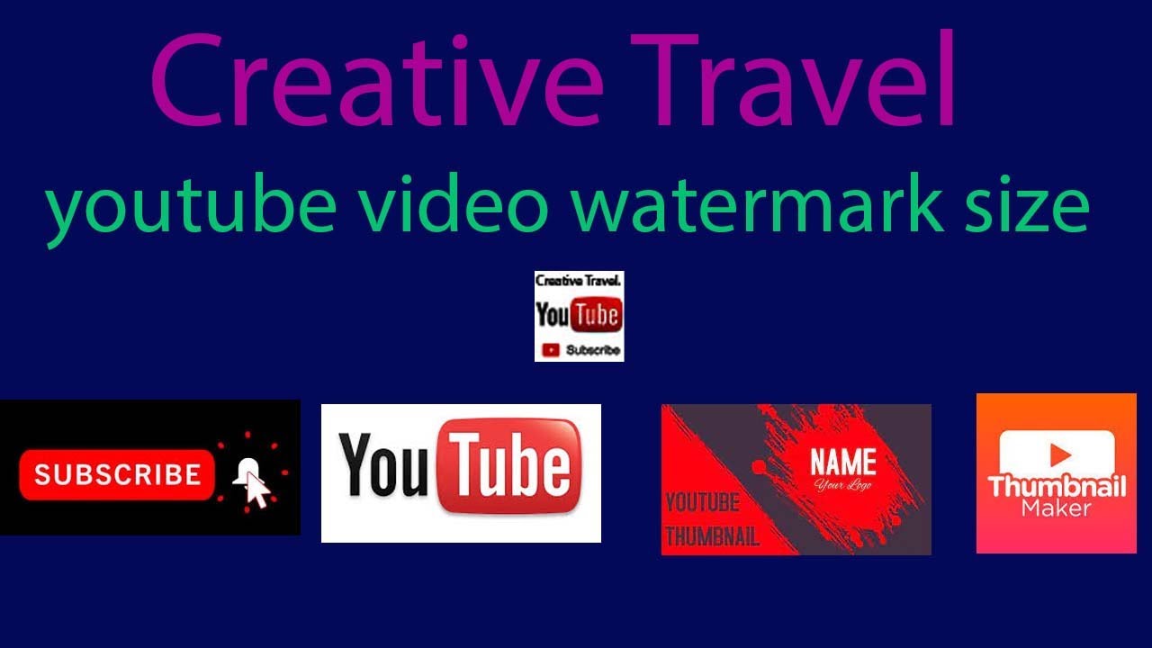 youtube video watermark maker free /youtube video watermark size 50/50 ...