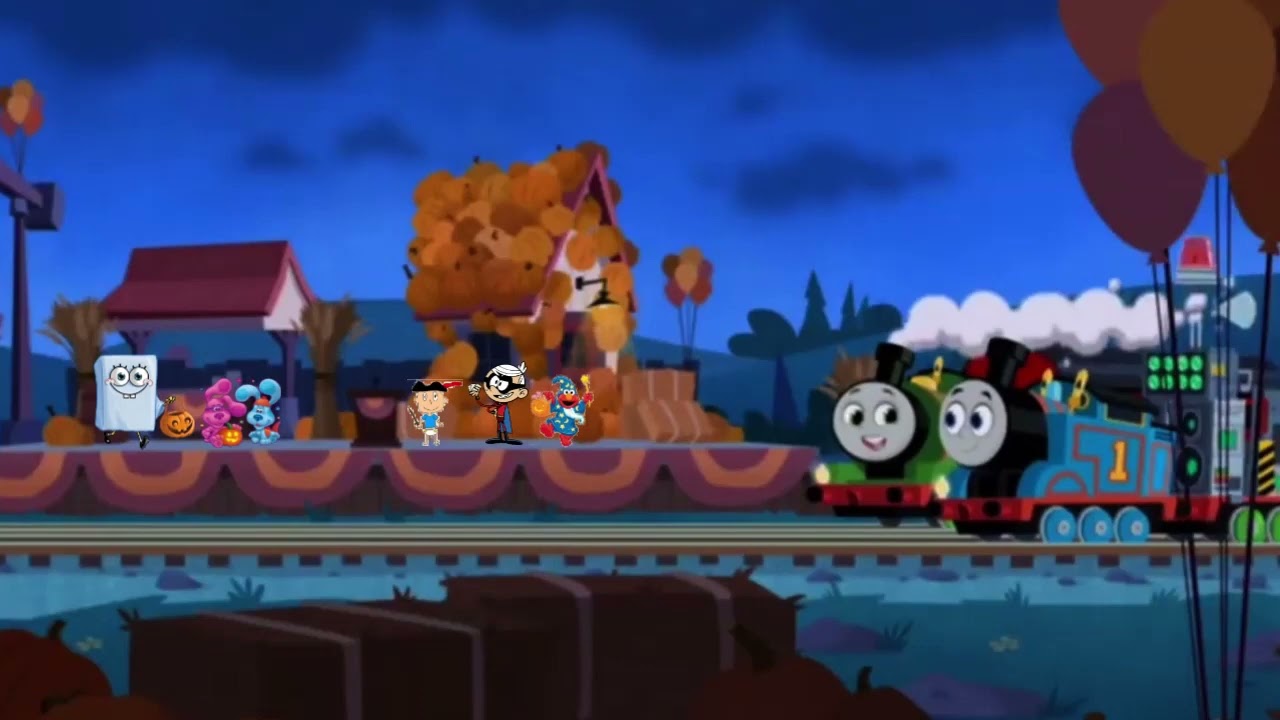 Thomas (AEG), Percy (AEG) & their special friends celebrating Halloween ...