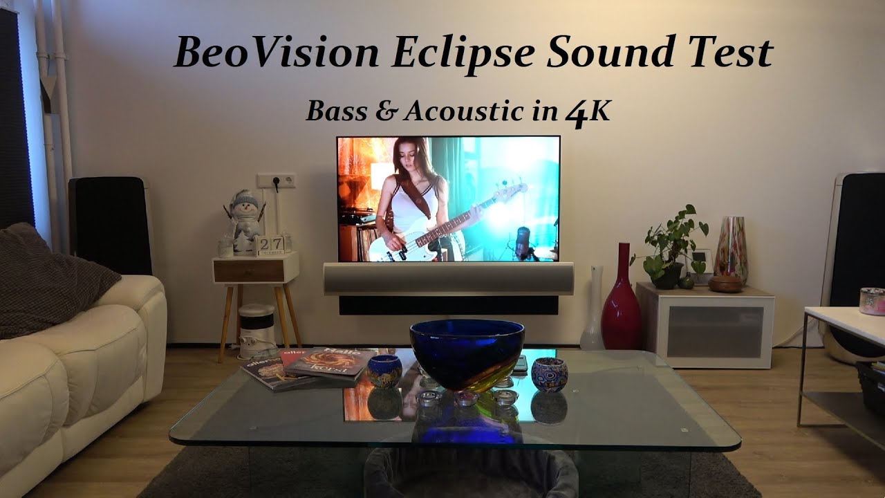 B&O BeoVision Eclipse Sound Test Bass & Acoustic in 4K, Just The TV ...
